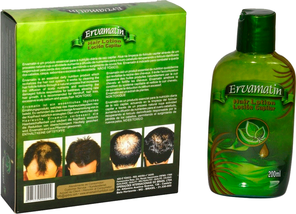 Ervamatin Hair Lotion 2 bottles / 200 ml each bottle – Amazonas Natural ...