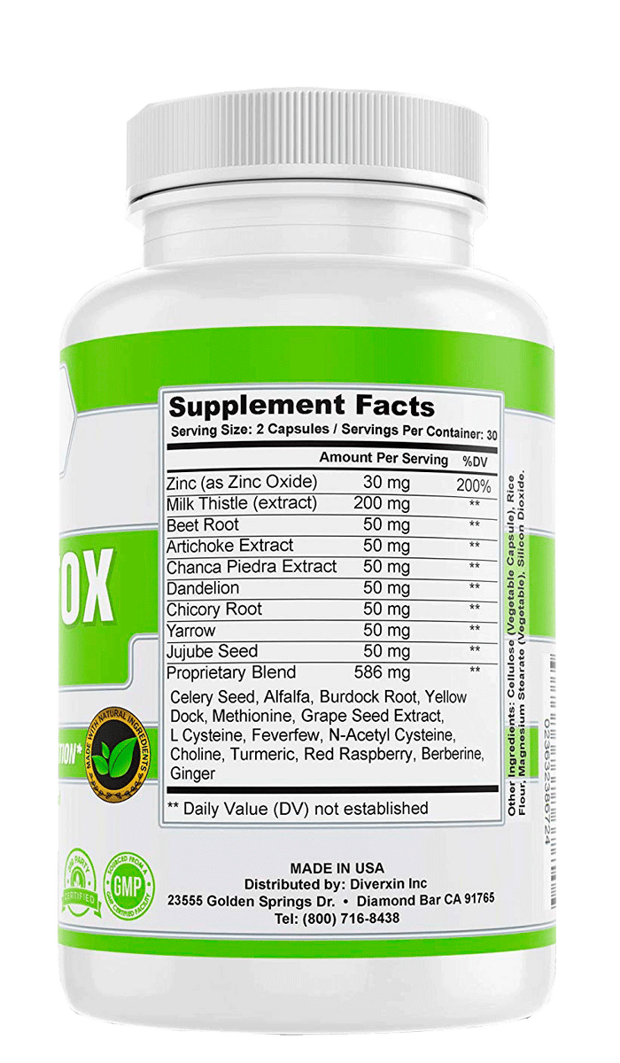 Liver Dtox Plus Natural Supplement - 60 Capsules – Amazonas Natural ...