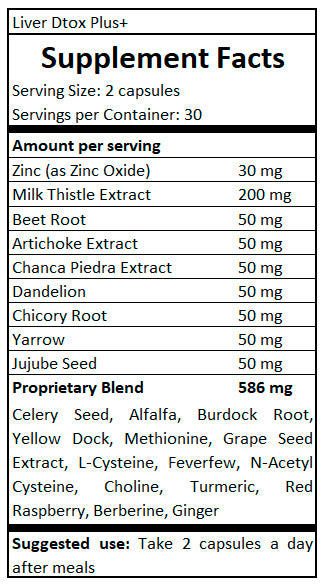 Liver Dtox Plus Natural Supplement - 60 Capsules – Amazonas Natural ...